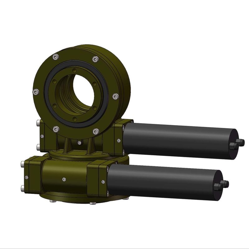 Customized SDE Slew Drive Gearbox For Dual Axis Tracking Satellite ...