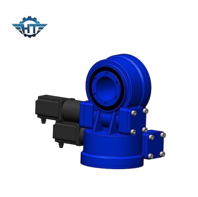 Gear Ratio Dual Axis Solar Tracker Slew Drive With Motor For PV Solar ...
