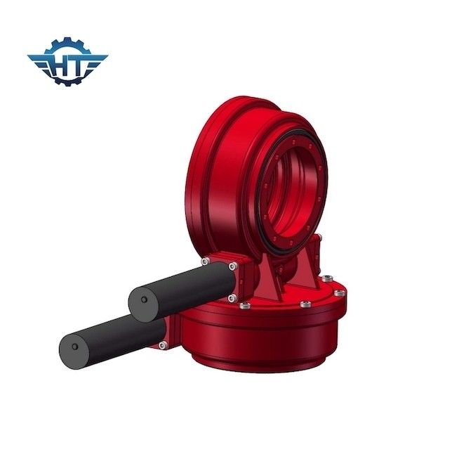 17 Inch Dual Axis Slew Drive With 24vdc Gear Motor For Solar Tracking ...