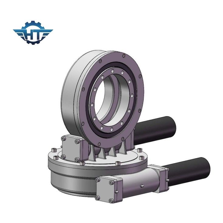 IP 66 Worm And Gear Structure Slew Drive Gearbox SDE7 With Nema 23 For ...