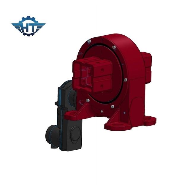 2 Portrait VE7 Solar Tracker Slew Drive With 24VDC Gear Motor For PV ...