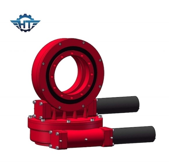 Enclosed Gear Motor Dual Axis Worm Slew Drive For High Precision Solar ...
