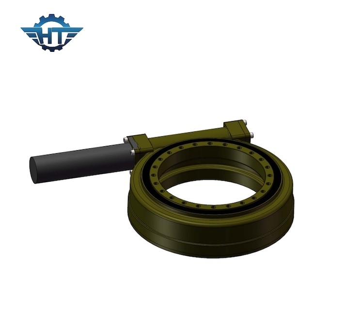 25 Inch Powered Small Slew Drive With Hourglass Worm Technology For PV ...