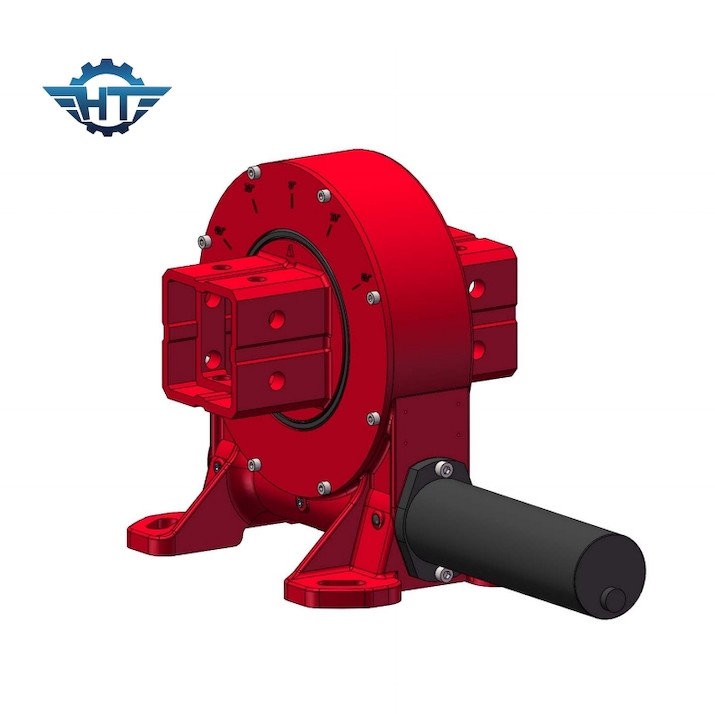 Oem 7" Slew Drive Gearbox Low Speed For Horizontal Single Axis Solar ...