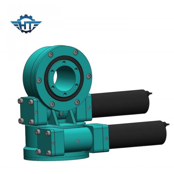 Dual Axis Small Slew Drive With 24VDC Brushed Motor For Solar Tracking ...